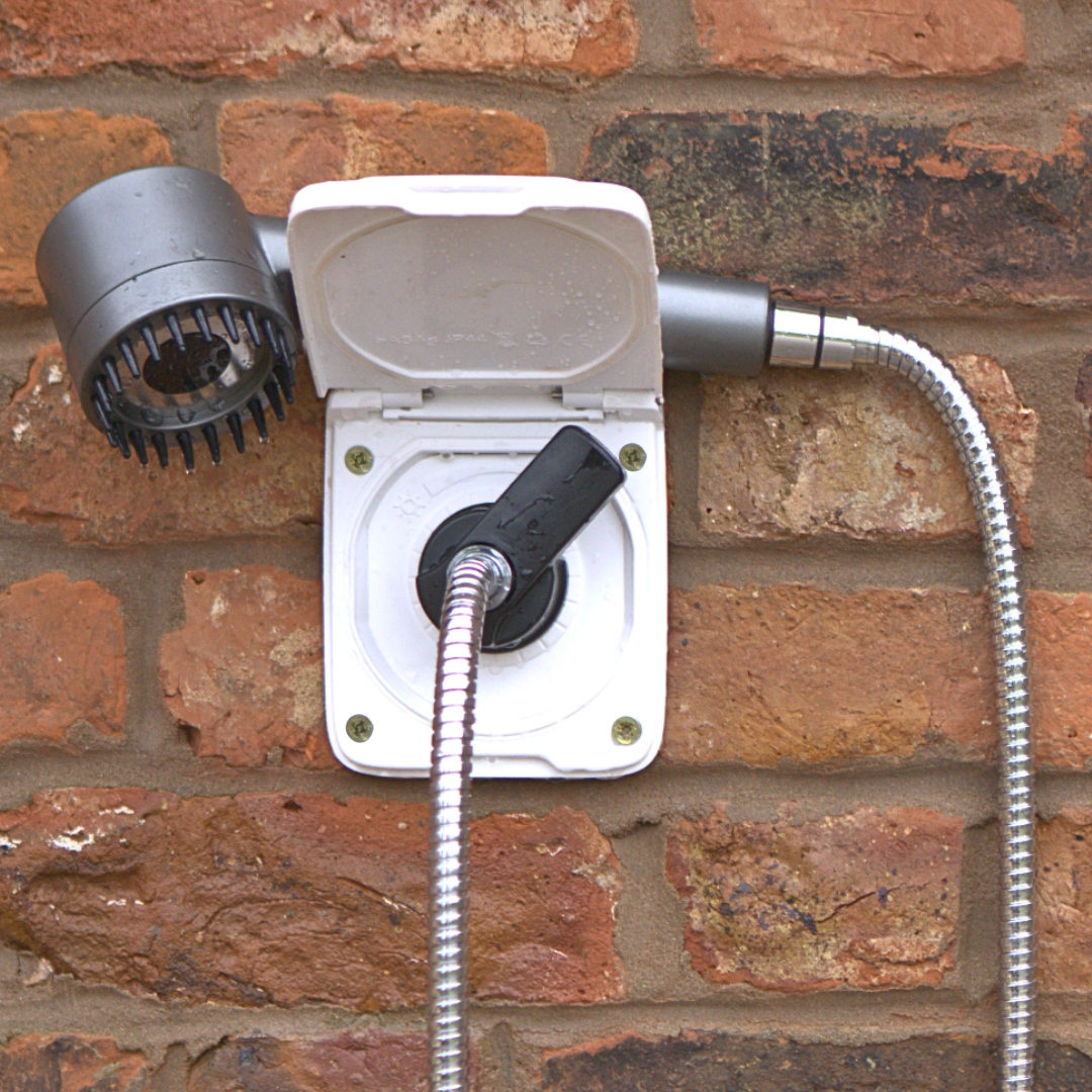 The PetJet Outdoor Home Wall Hot Shower - Wall Mounted Dog Wash