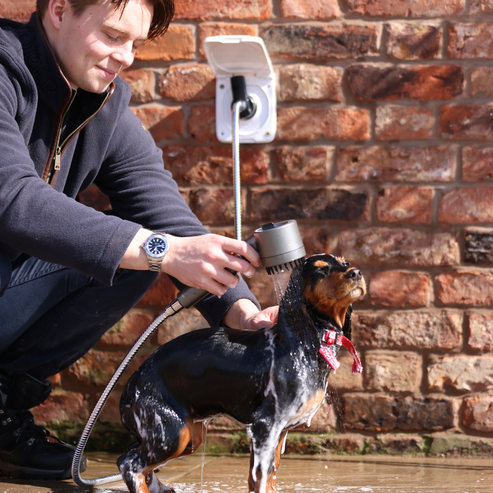 The PetJet Outdoor Home Wall Hot Shower - Wall Mounted Dog Wash